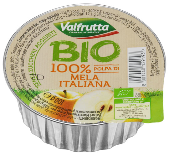 Polpa di Mela Bio Italiana - Polpe di Frutta Bio | Valfrutta Biologico ...