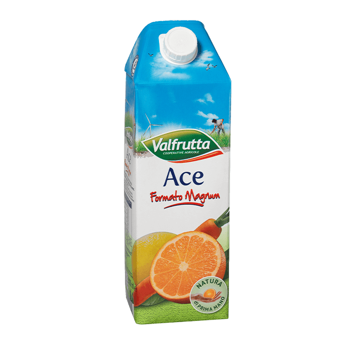 Succhi di Frutta Brik Gusto ACE - Arancia, Carota e Limone | Valfrutta ...